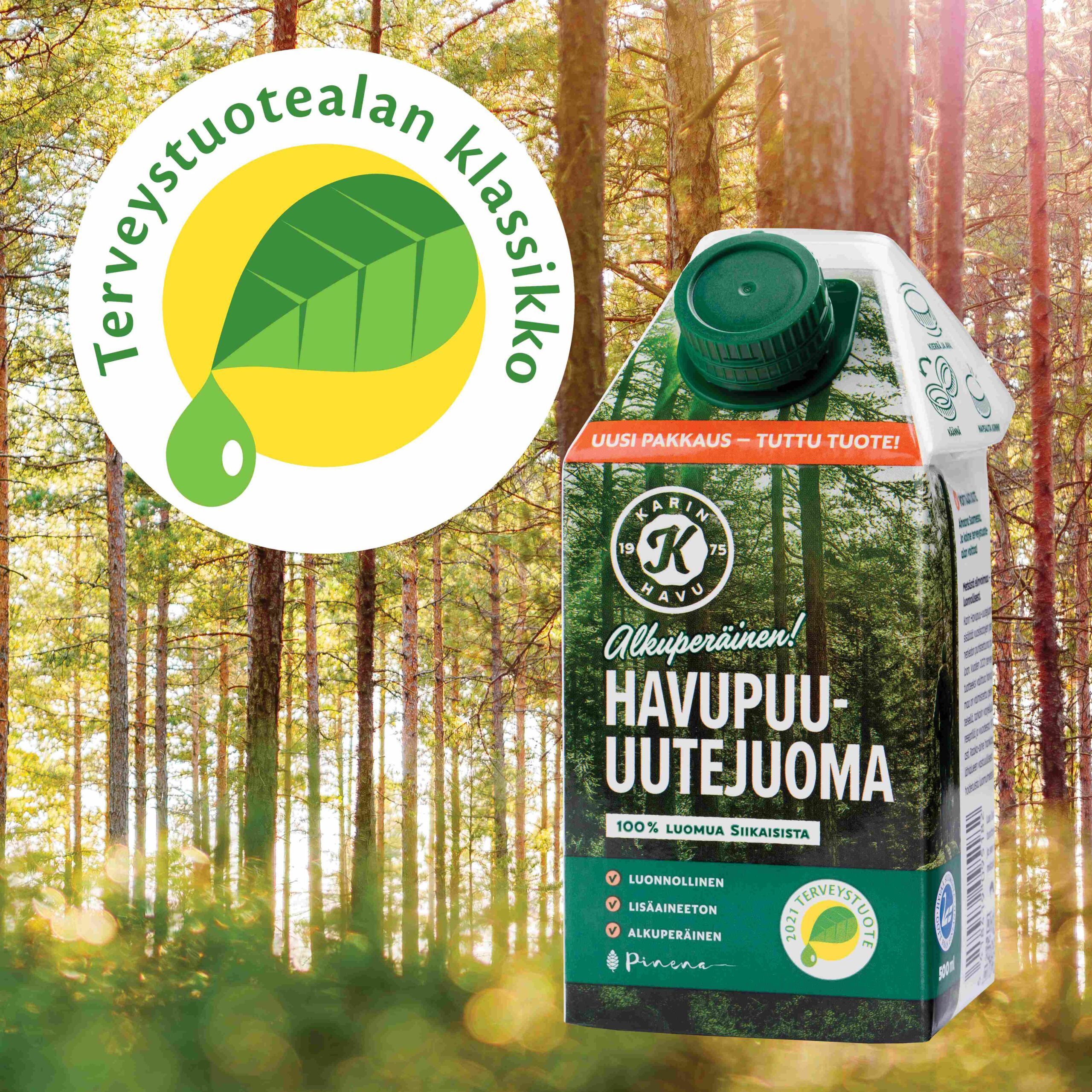 Karin Havupuu-uutejuoma on valittu Terveystuotealan klassikkotuotteeksi ...